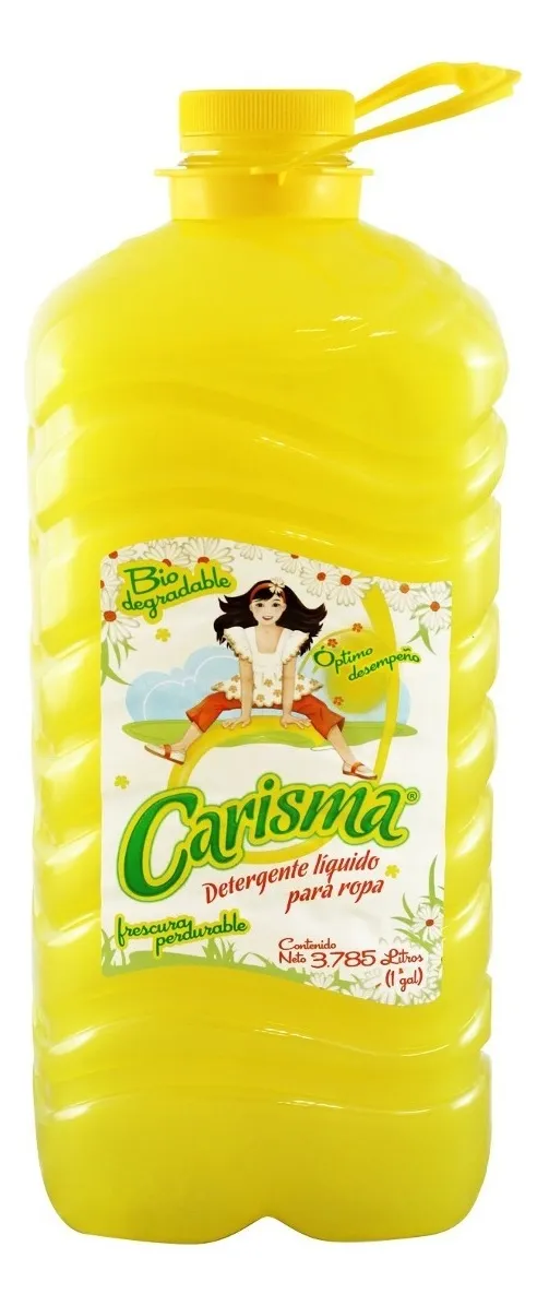 Carisma Detergente Líquido para Ropa Bio Agradable caja con 4 galones