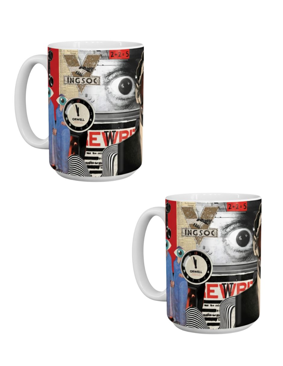 Duo de Tazas Tink 1984 Big Brother Collage Editorial 445 ml