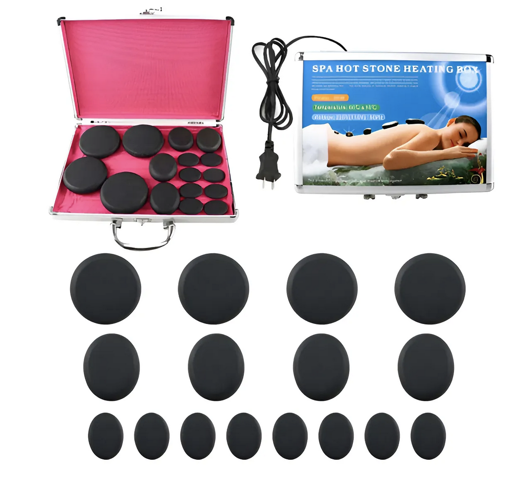 Kit de Piedras Calientes para Spa con Calentador