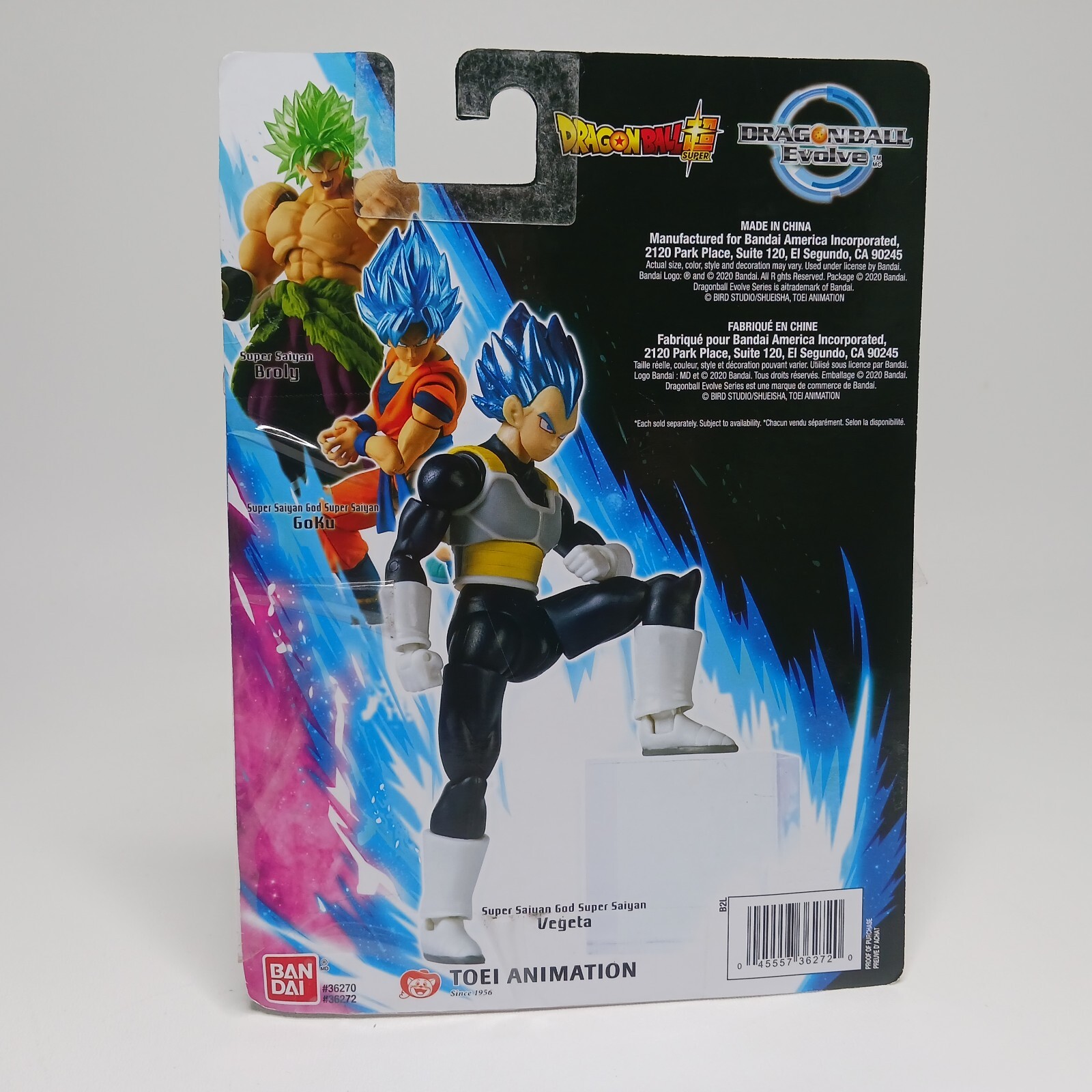 Vegeta Bandai God Super Saiyan Dragon Ball Evolve Figura