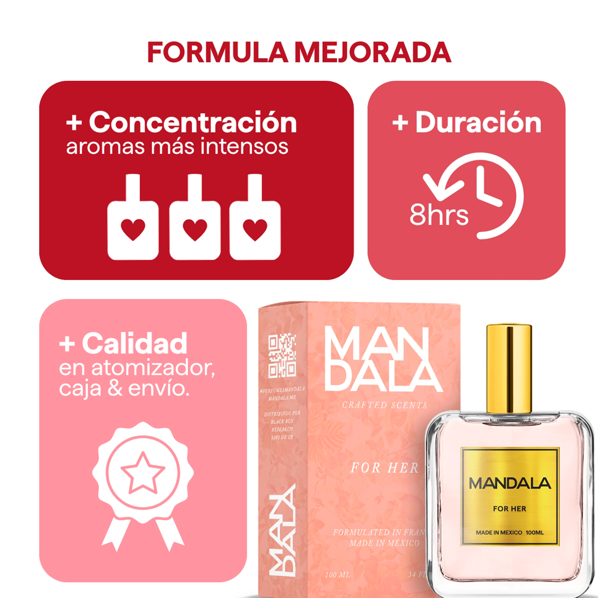 Perfume Mujer Mandala Timeless Muse Frutal Concentrado 100ml