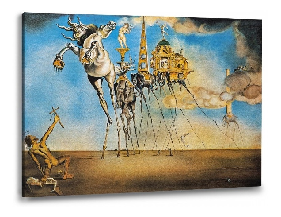 Cuadro Arte En Canvas De Dalí Calidad De Museo Con Marco