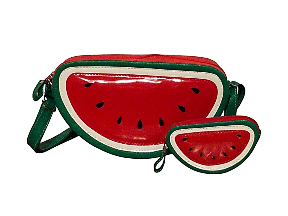SET de 2 Piezas: BOLSA y MONEDERO de SANDÍA, Correa Ajustable, Color ...