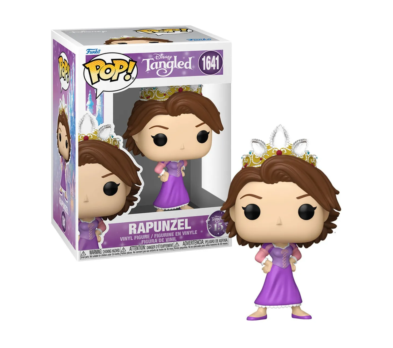 Funko Pop Enredados 15 Aniv Rapunzel Morena Con Corona