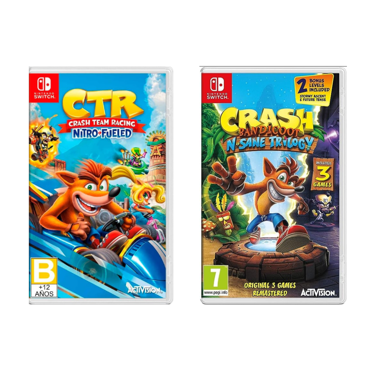 Nintendo Switch Crash Team Racing Nitro Fueled + Nintendo Switch Crash ...