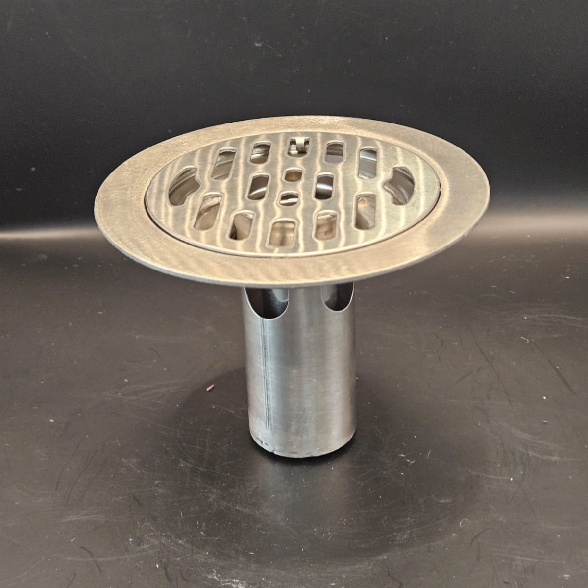 Coladera Floor Drain M-0211-12 C/Trampa de Agua 12X12 Bote Acero Inox ENDY