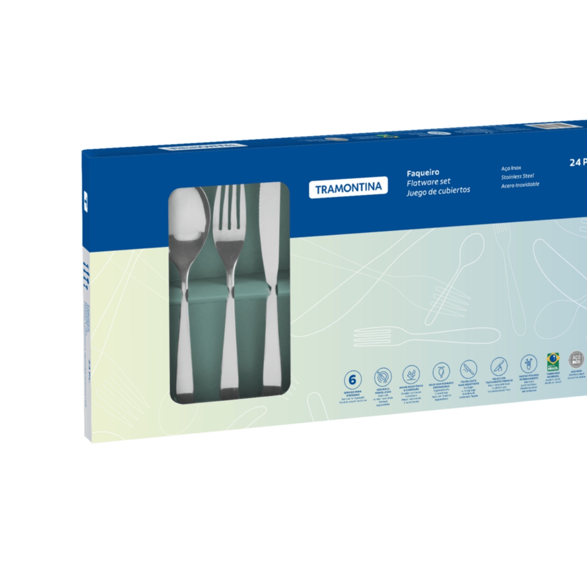 Juego de Cubiertos Tramontina 66902/834, 66902/004 Maresias 24 Piezas ...