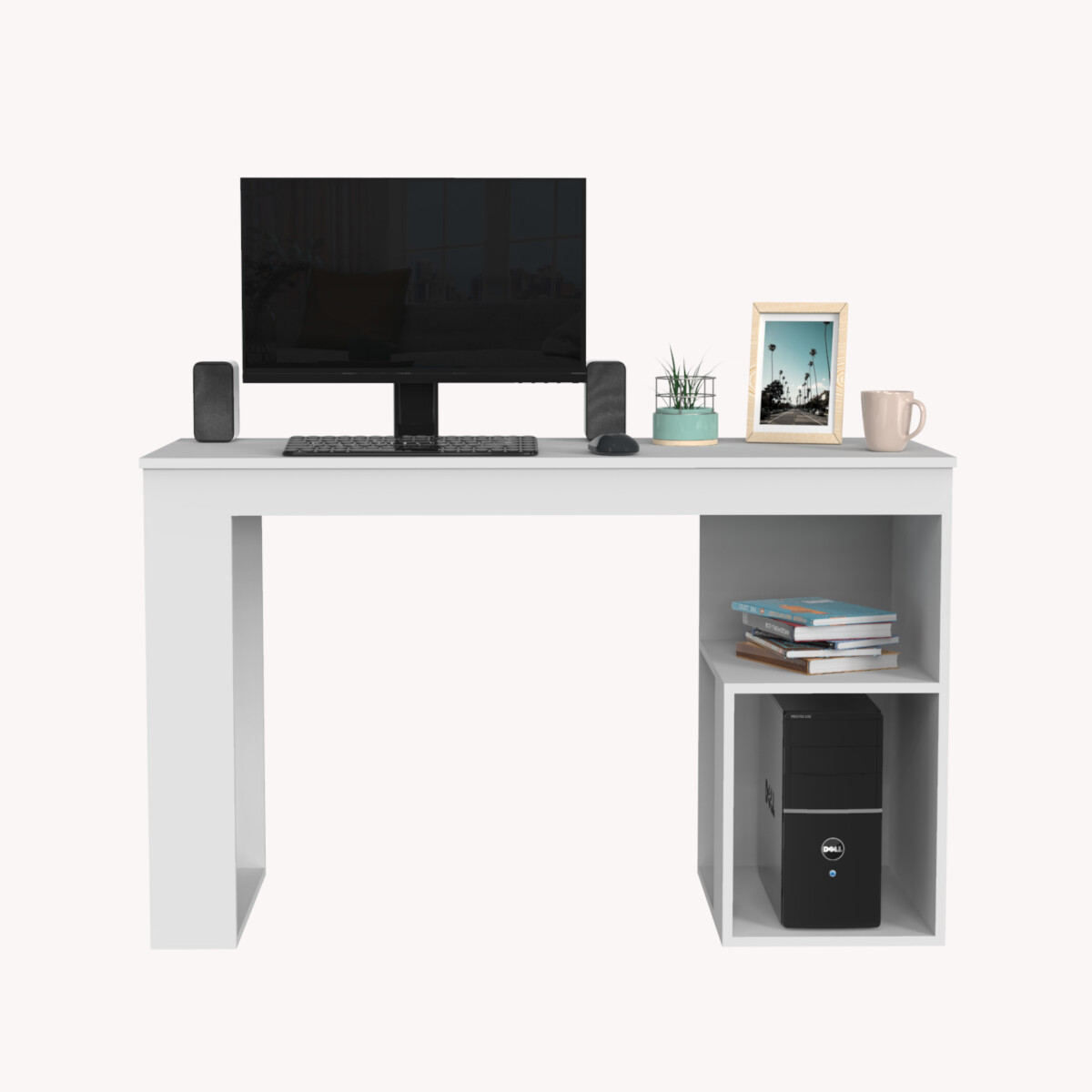 Escritorio Armable con entrepaño y espacio para CPU modelo Astana marca ...