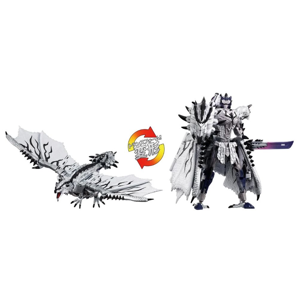 Silver Rathalos Prime Transformers x Monster Hunter Synergenex Series