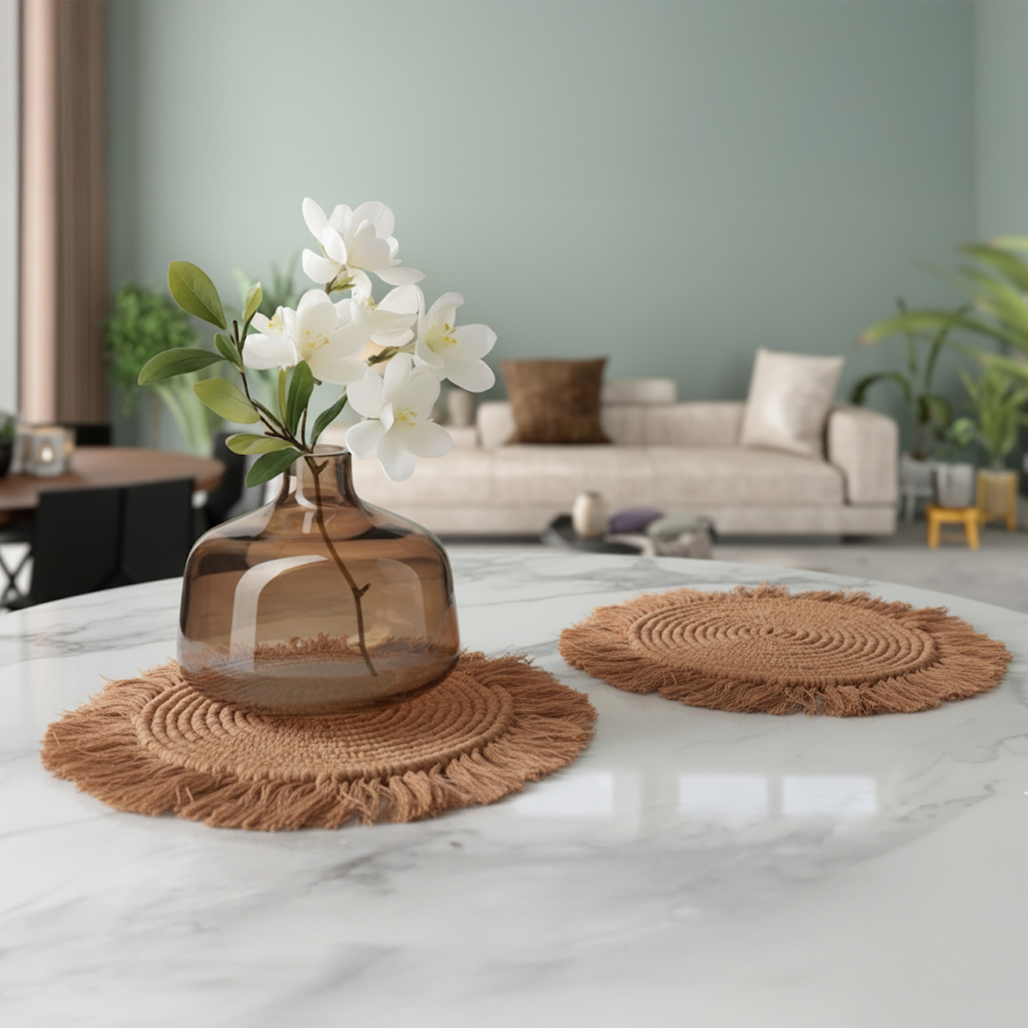 Ilios Innova | Paquete de 4 manteles estilo boho macramé, decorativos ...