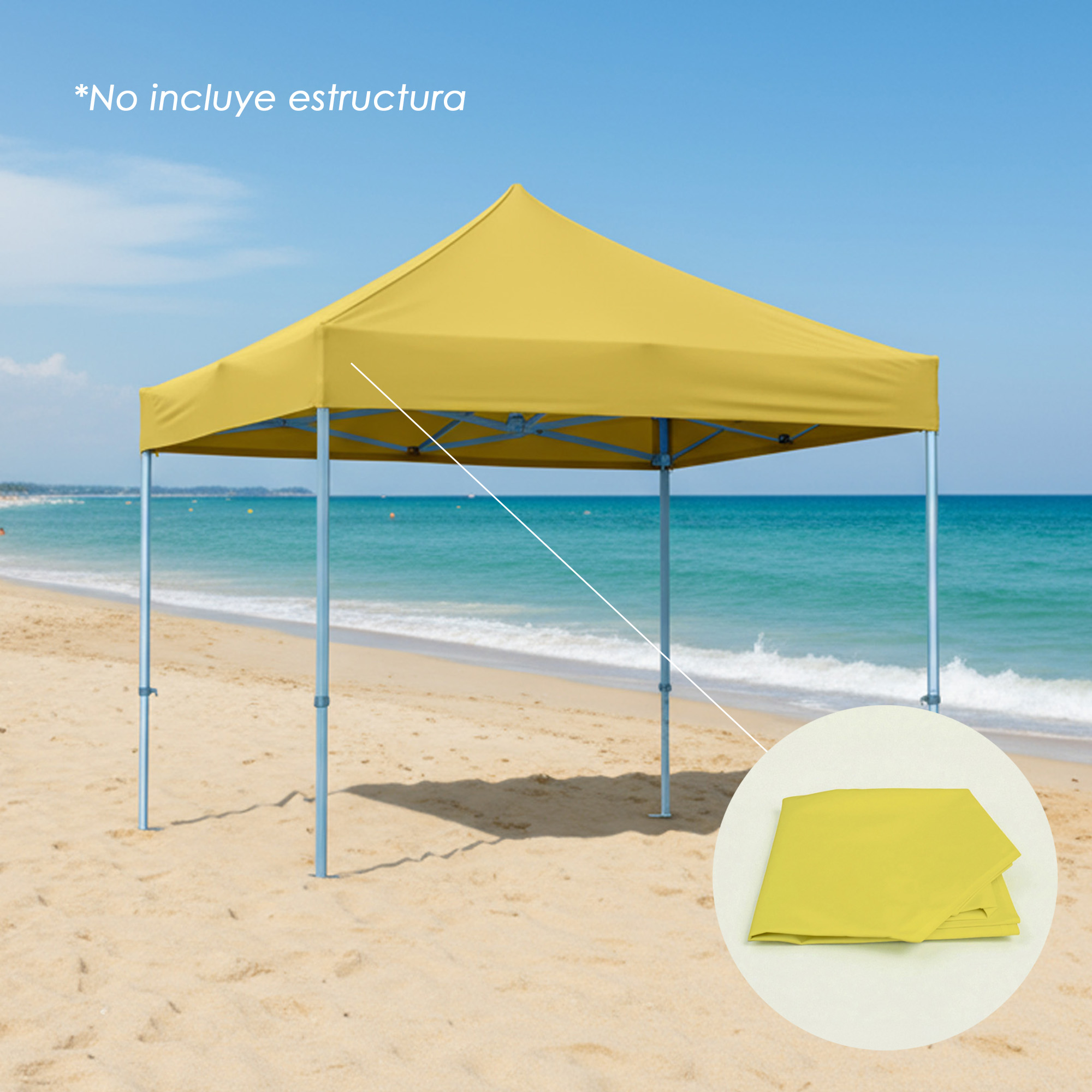 Ilios Innova | Repuesto de Lona para Toldo 2x2m, Impermeable y Anti-UV ...