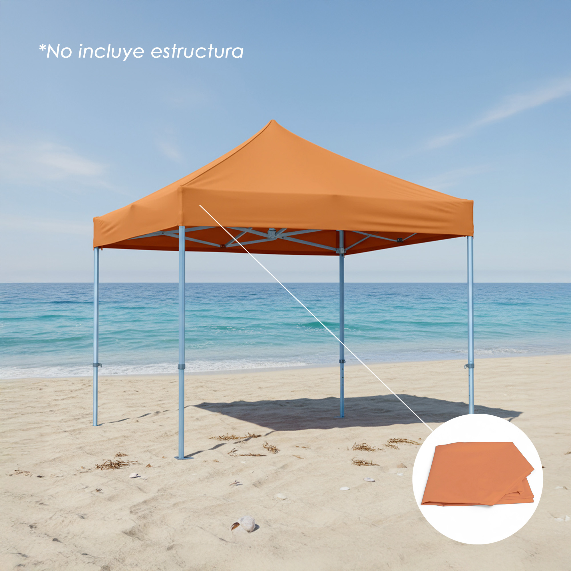 Ilios Innova | Repuesto de Lona para Toldo 2x2m, Impermeable y Anti-UV ...