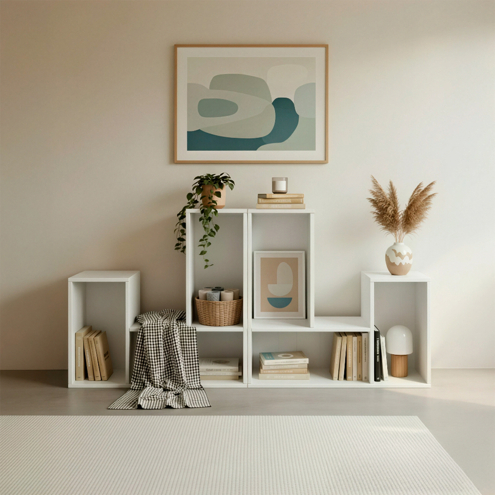 Ilios Innova | Kit 2 Libreros Modulares 3 Cubos, Estante Organizador ...