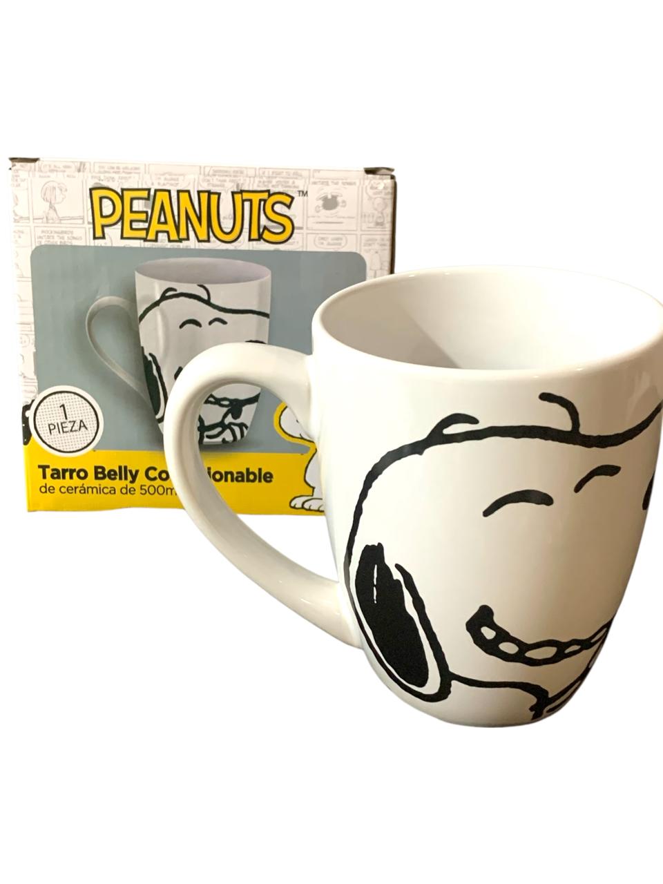 Taza Snoopy Tarro Belly Ceramica Peanuts Woodstock Caja de Regalo ...