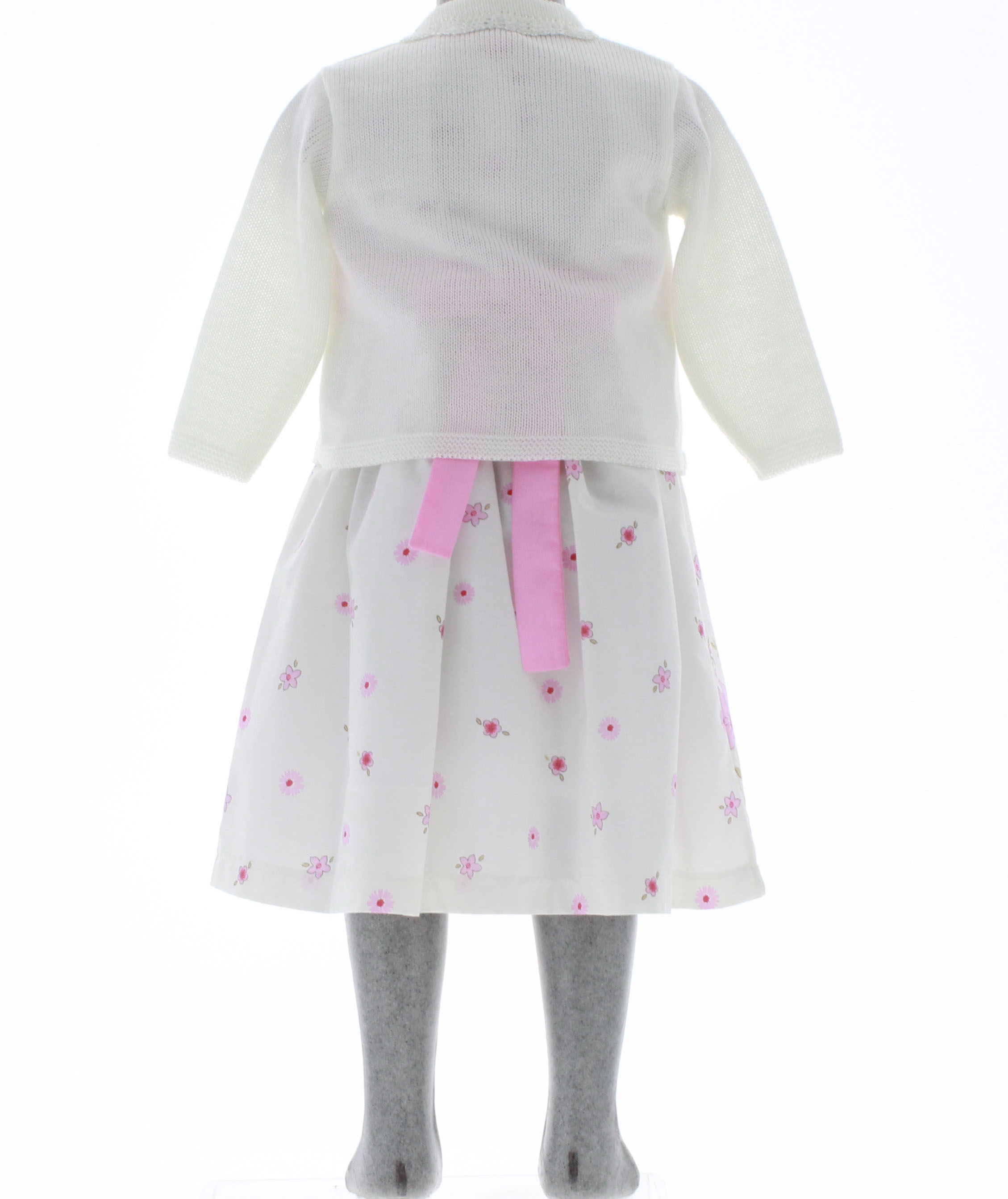 Suéter Niña Abierto Palo Rosa 4007 2 A 18 Años Color Blanco