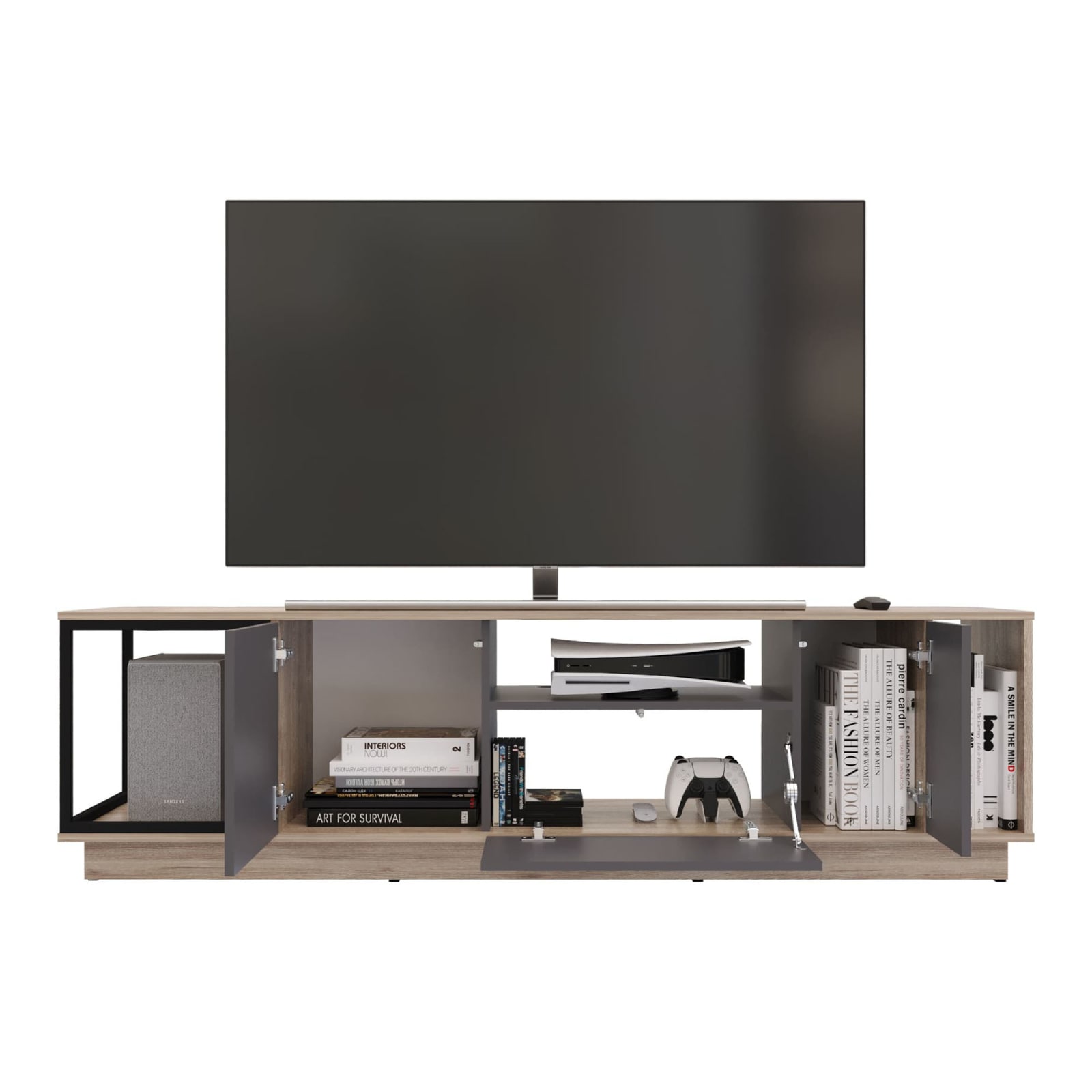 Mueble para TV Cubo Modular con Nichos tipo Cubo, Repisas para Consolas ...