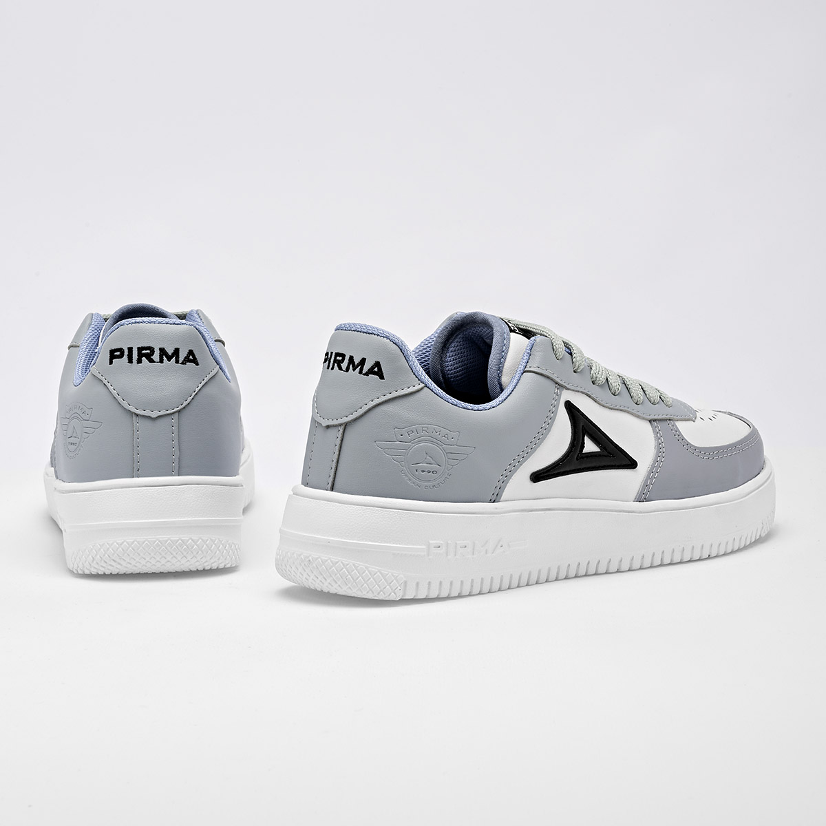 TENIS CASUAL PIRMA PARA HOMBRE 5002 COLOR GRIS BLANCO