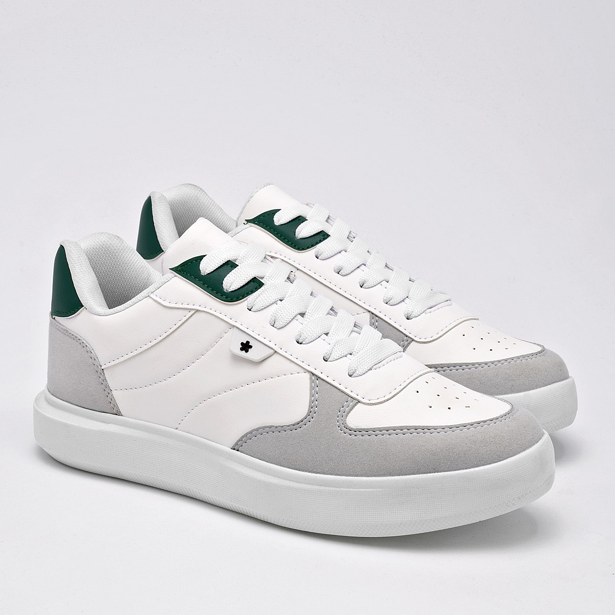 TENIS CASUAL MORA URBAN PARA HOMBRE EMIL COLOR BLANCO GRIS VERDE