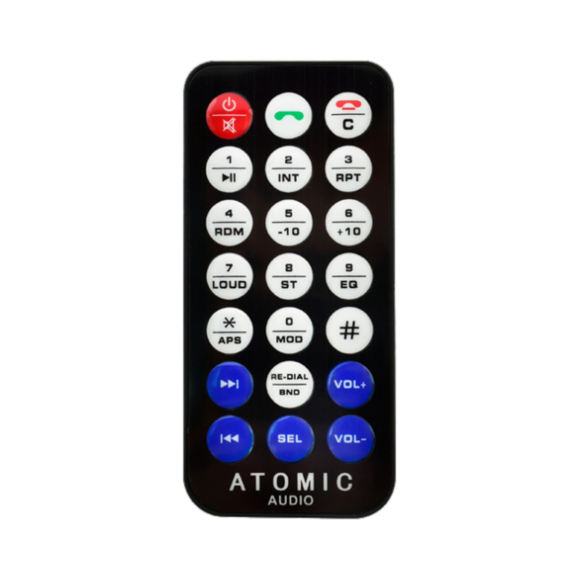 Autoestéreo Atomic Audio SILVER300 BT USB MP3 Aux FM 1 Din