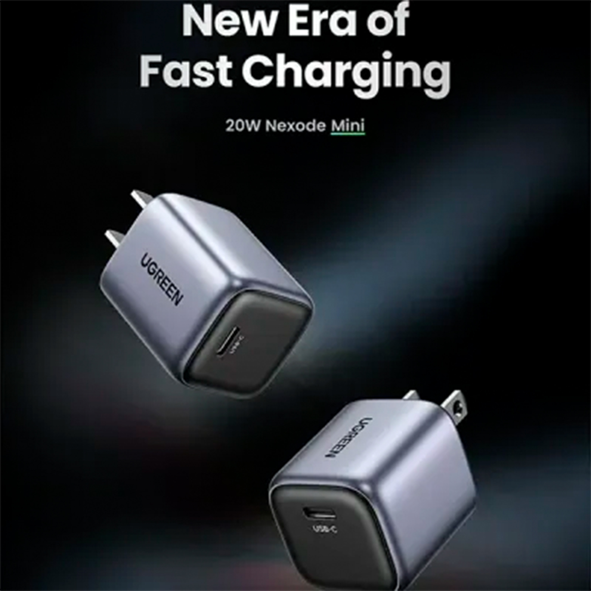 CARGADOR MINI DE 20W 1 USB-C DE CARGA RAPIDA TECNOLOGIA GAN II