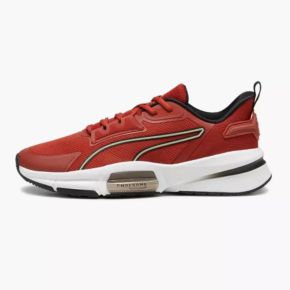 Tenis Puma PWR Frame TR Naranja Quemado Hombre Deportivo