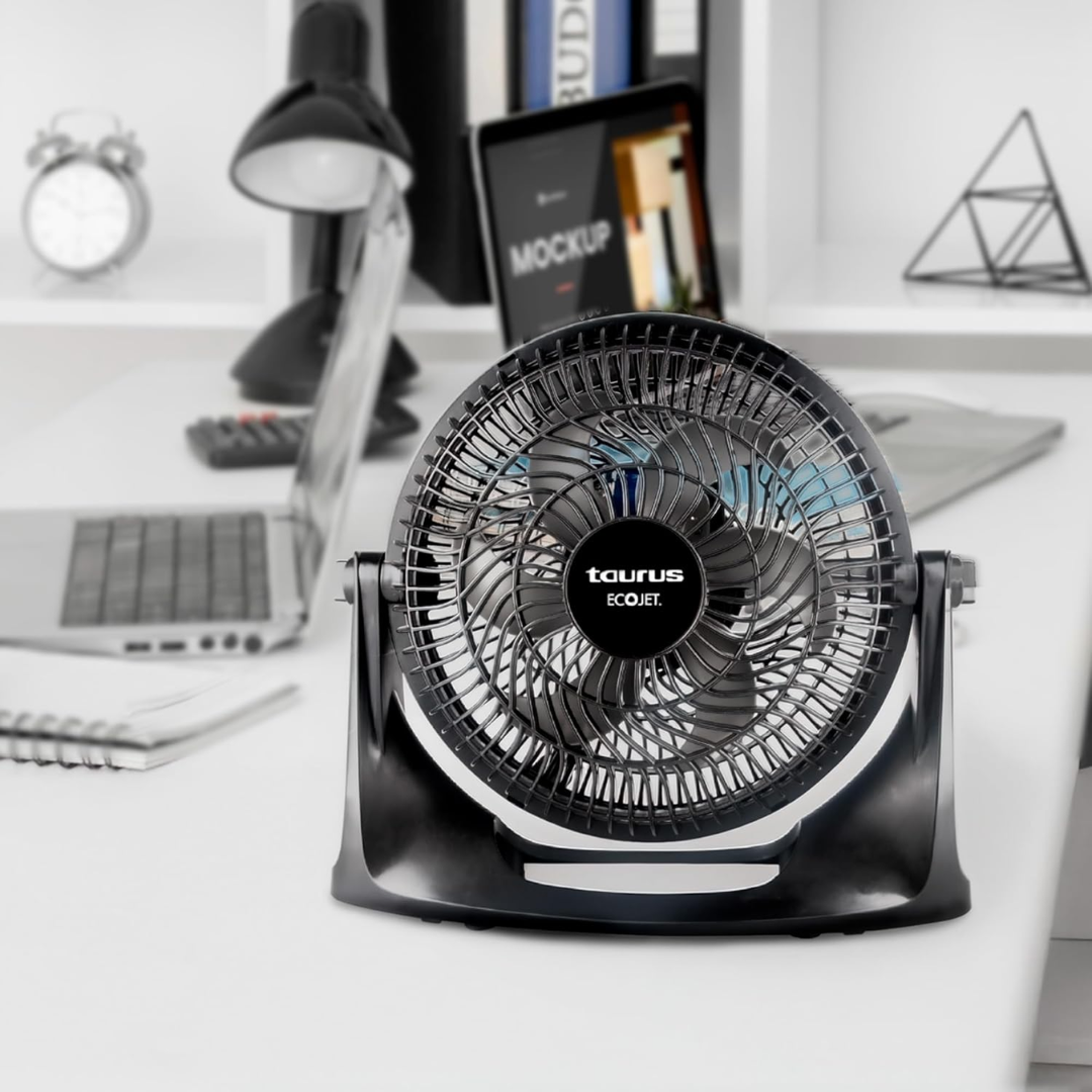 TAURUS OASIS Ventilador de Escritorio 10 Pul. | 2 en 1: Mesa y Pared ...