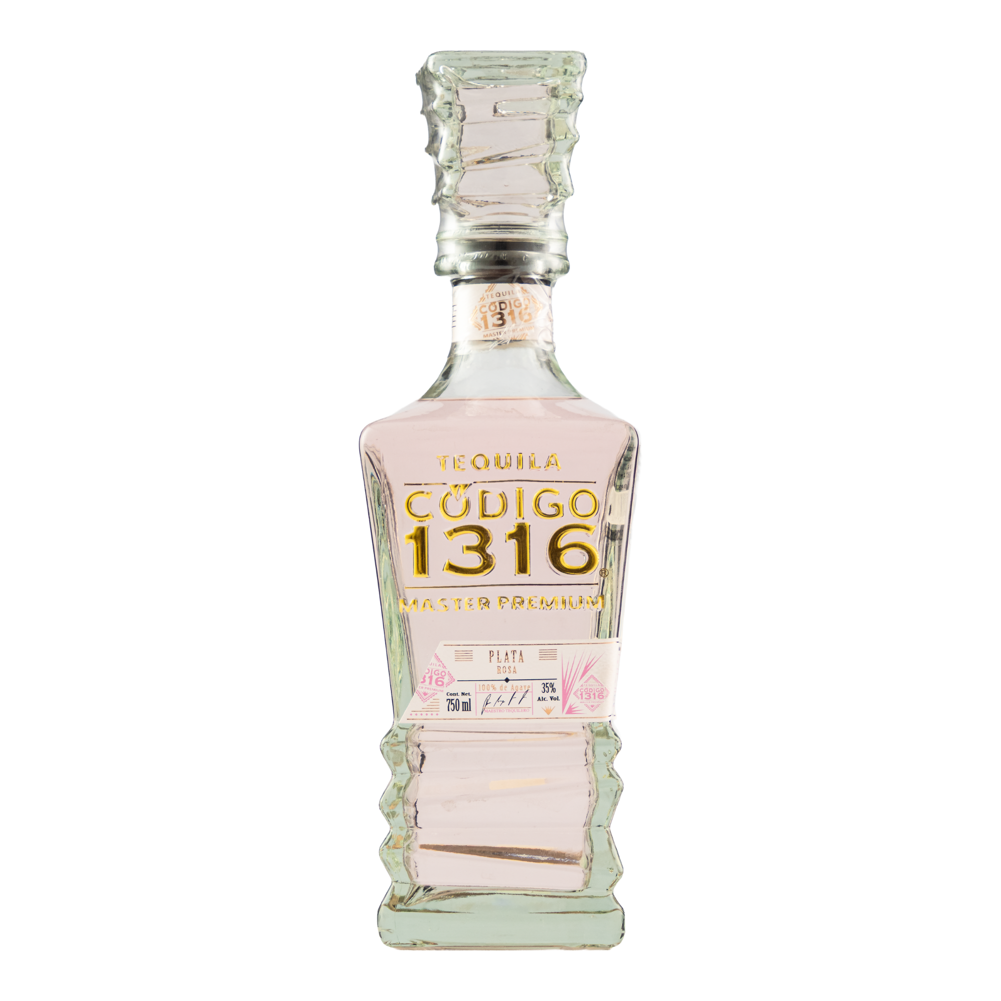 Tequila Código 1316 Blanco Rosa 750 Ml