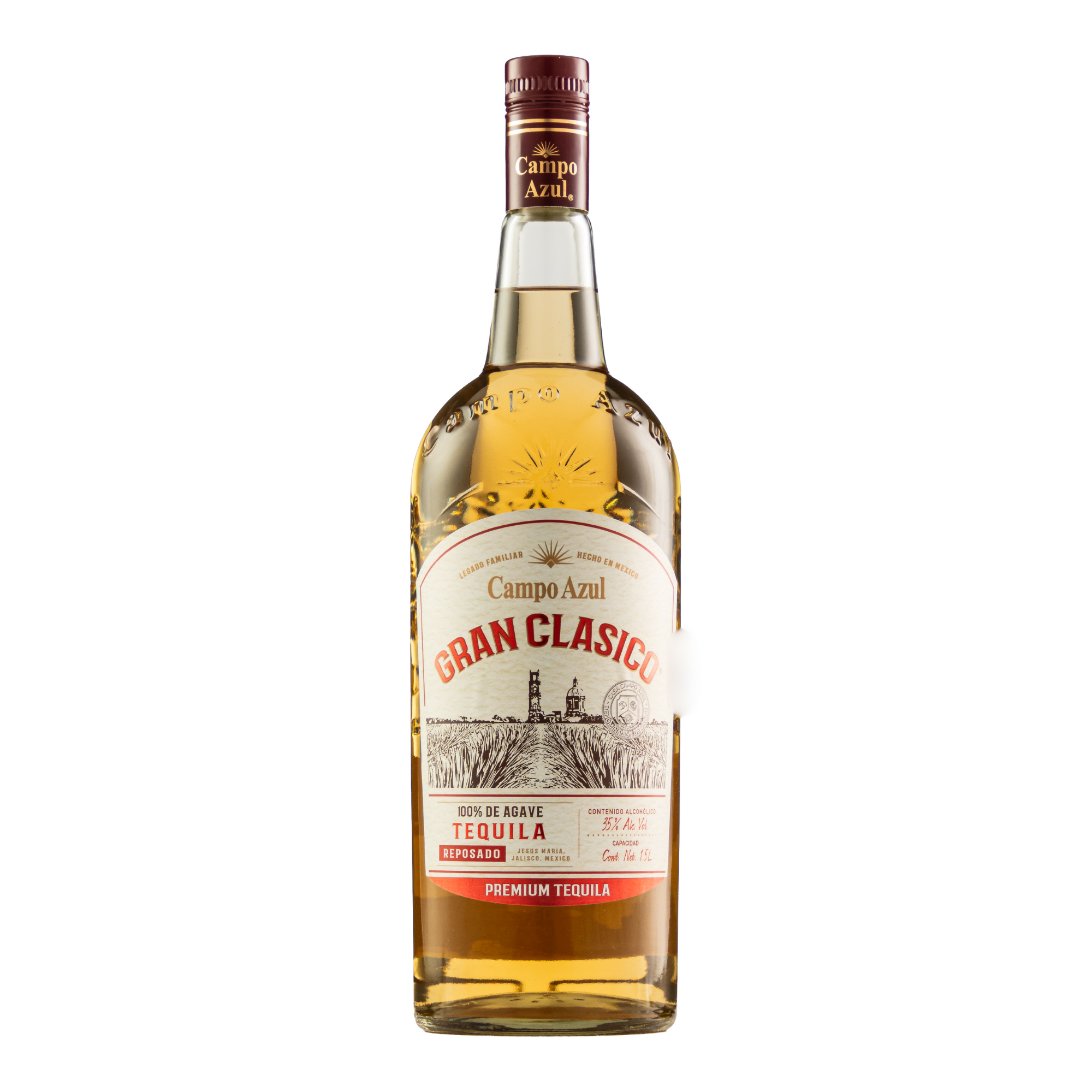 Tequila Campo Azul Reposado Gran Clásico 1500 Ml