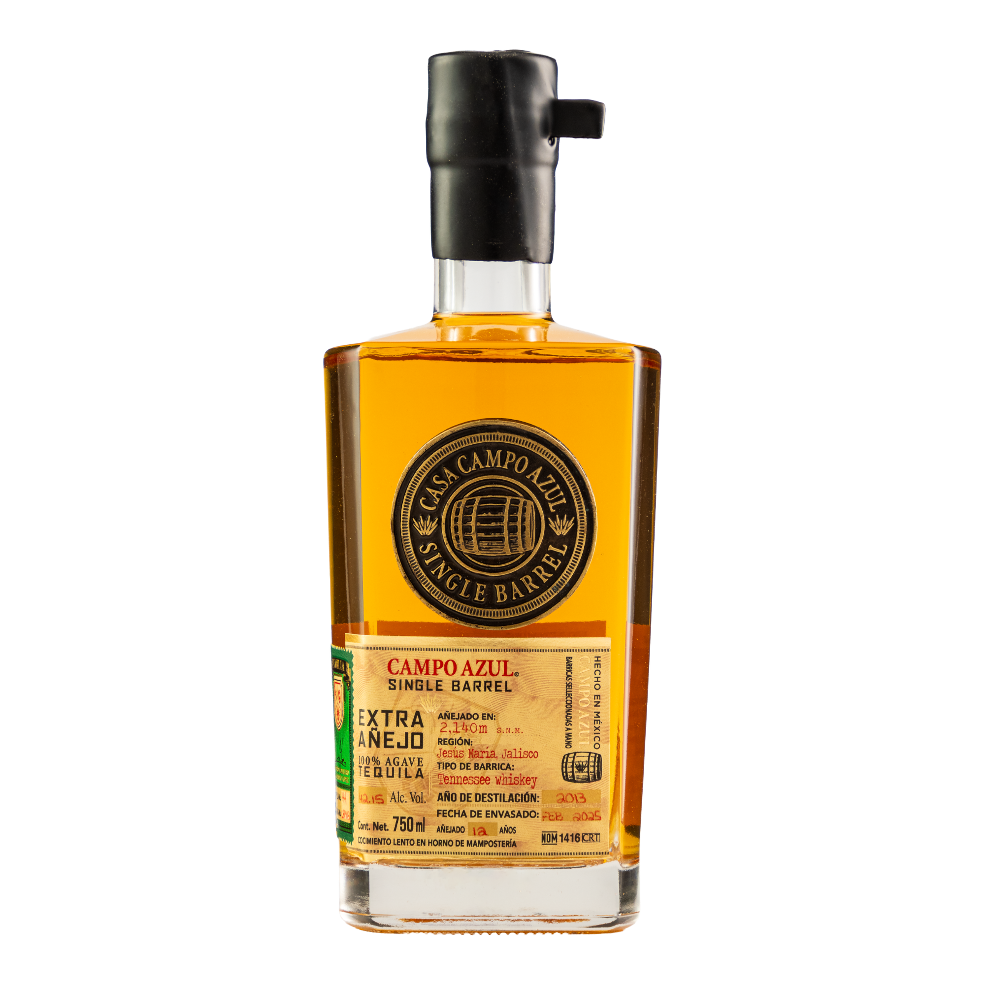 Tequila Campo Azul Single Barrel Extra Añejo 750 Ml