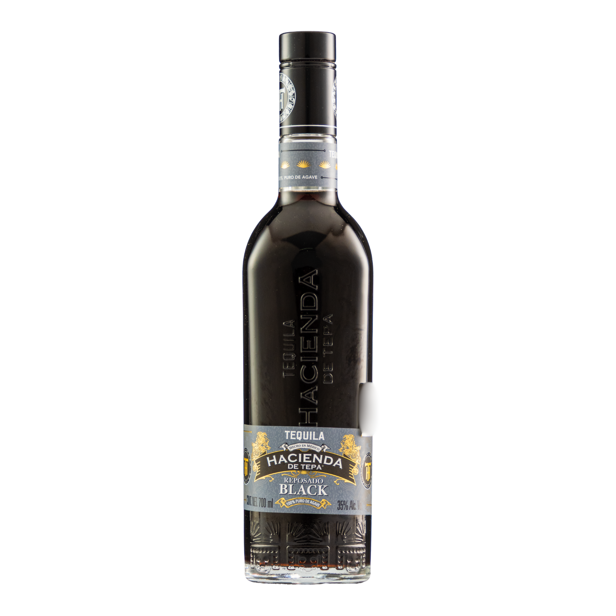 Tequila Hacienda de Tepa Reposado Black 700 Ml