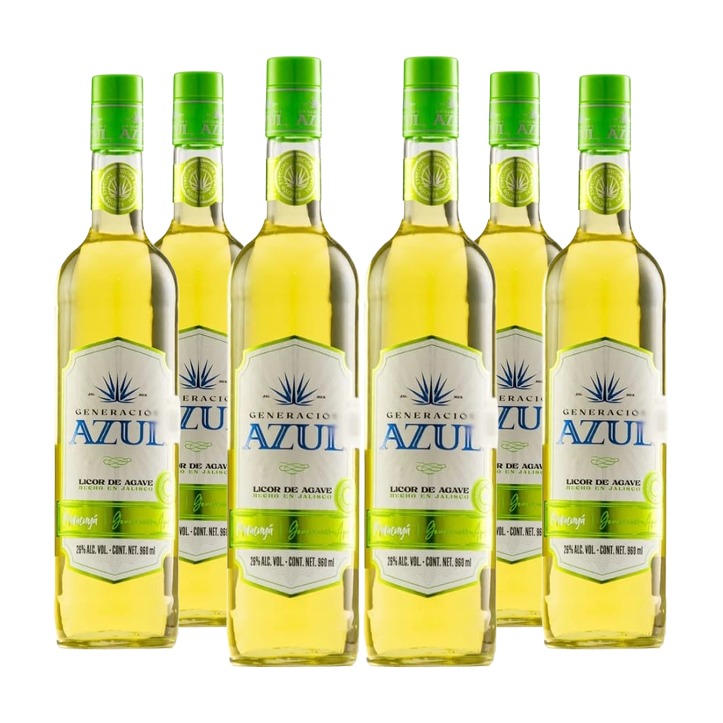 Six Pack Licor de Agave Generación Azul Maracuyá 960 Ml