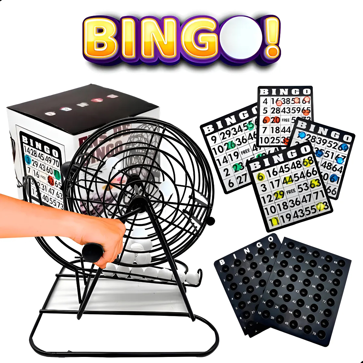 Bingo Completo Incluye Tombola Fichas Pelotas Juego /2020