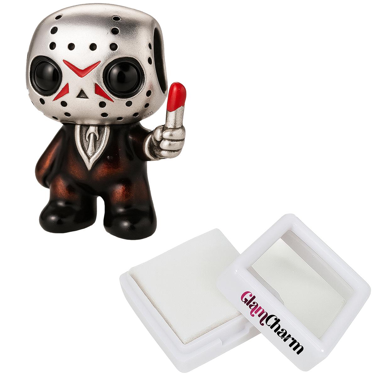 Charm máscara terror metálico lujo MXCDW-001 1Pza Plata S925 Charm ...