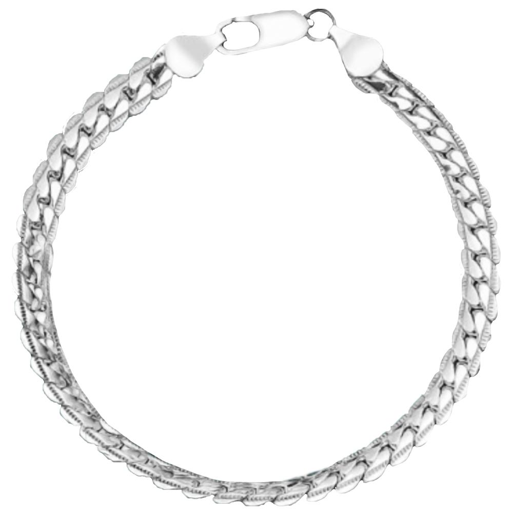 Brazalete MXDUS 1Pza Plata S925 Chapa 6mm de grosor, StarDust