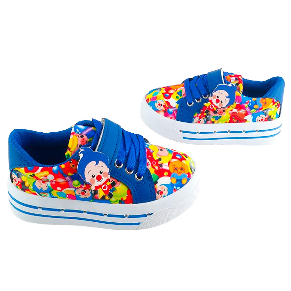 Tenis Infantiles Payasito Niños Plim Plim Luces Led 1026-N-App