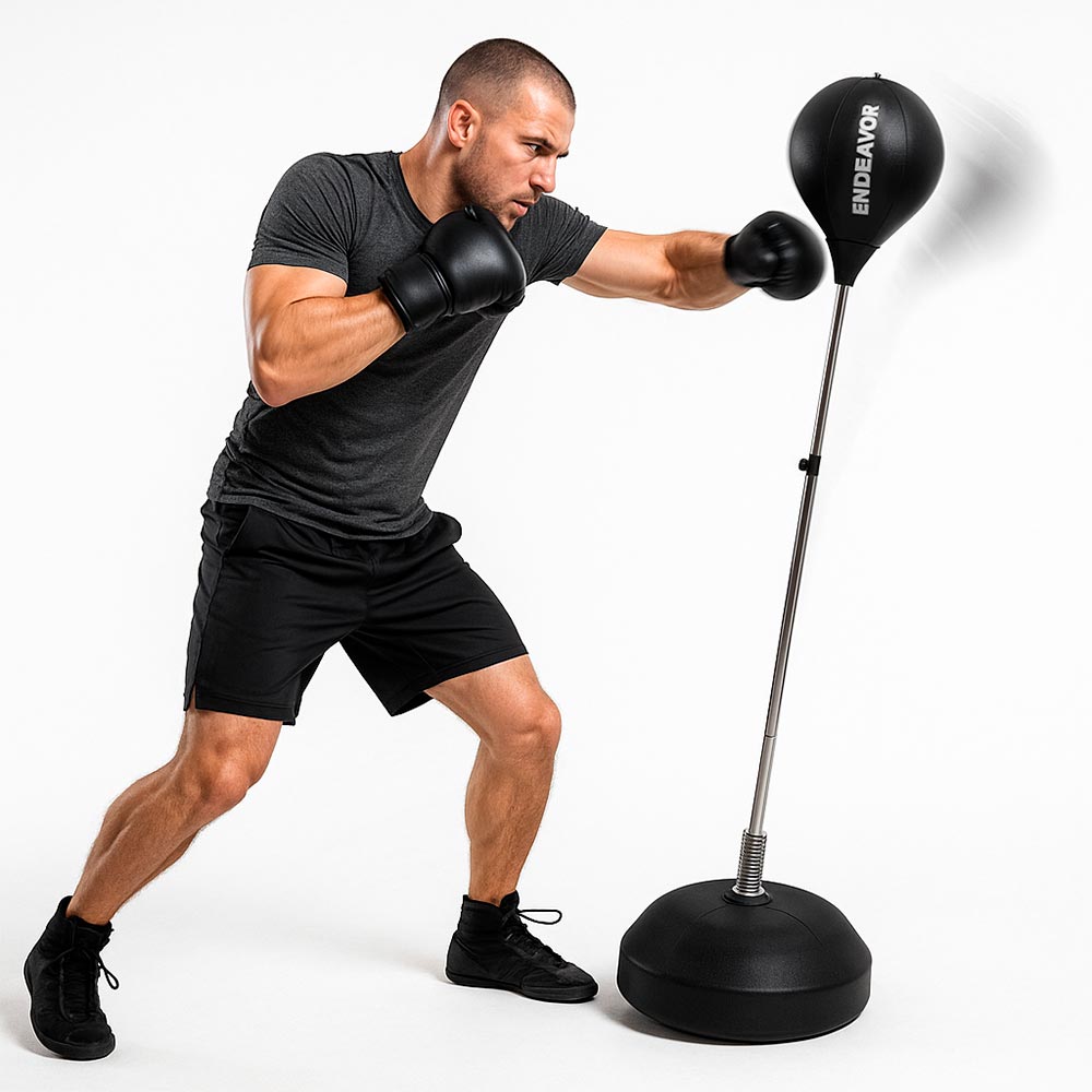Pera Con Base al Piso Saco Boxeo Entranamiento Reflex Mma Ufc Altura ...