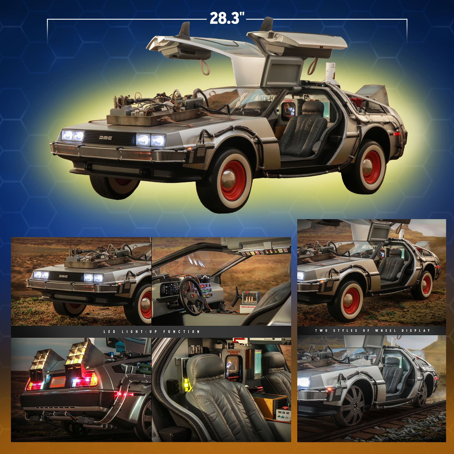 Hot Toys DeLorean Time Machine BTTF III 1/6