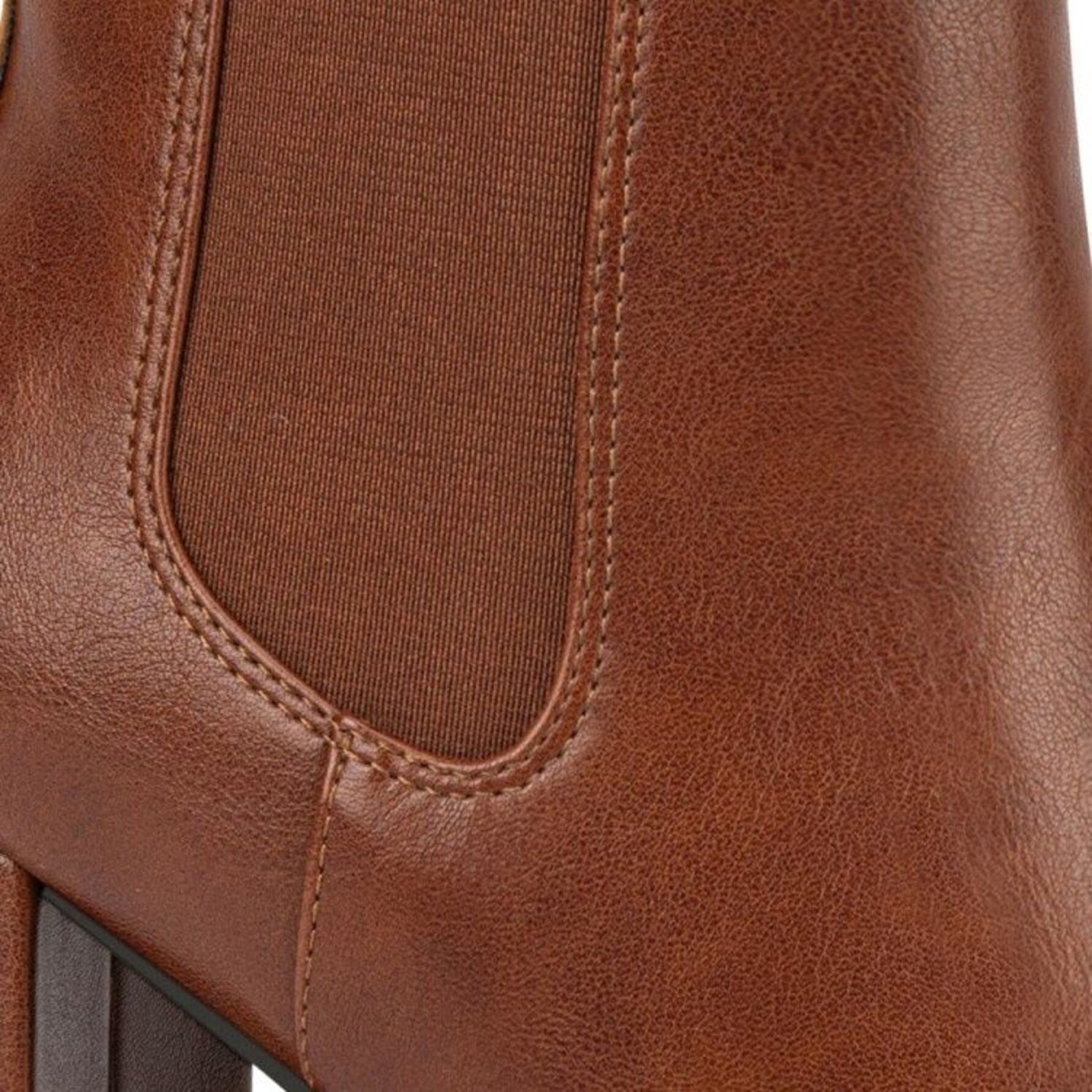 Bota de mujer, tipo Chelsea, con tacón alto, color café, mod. 1224241