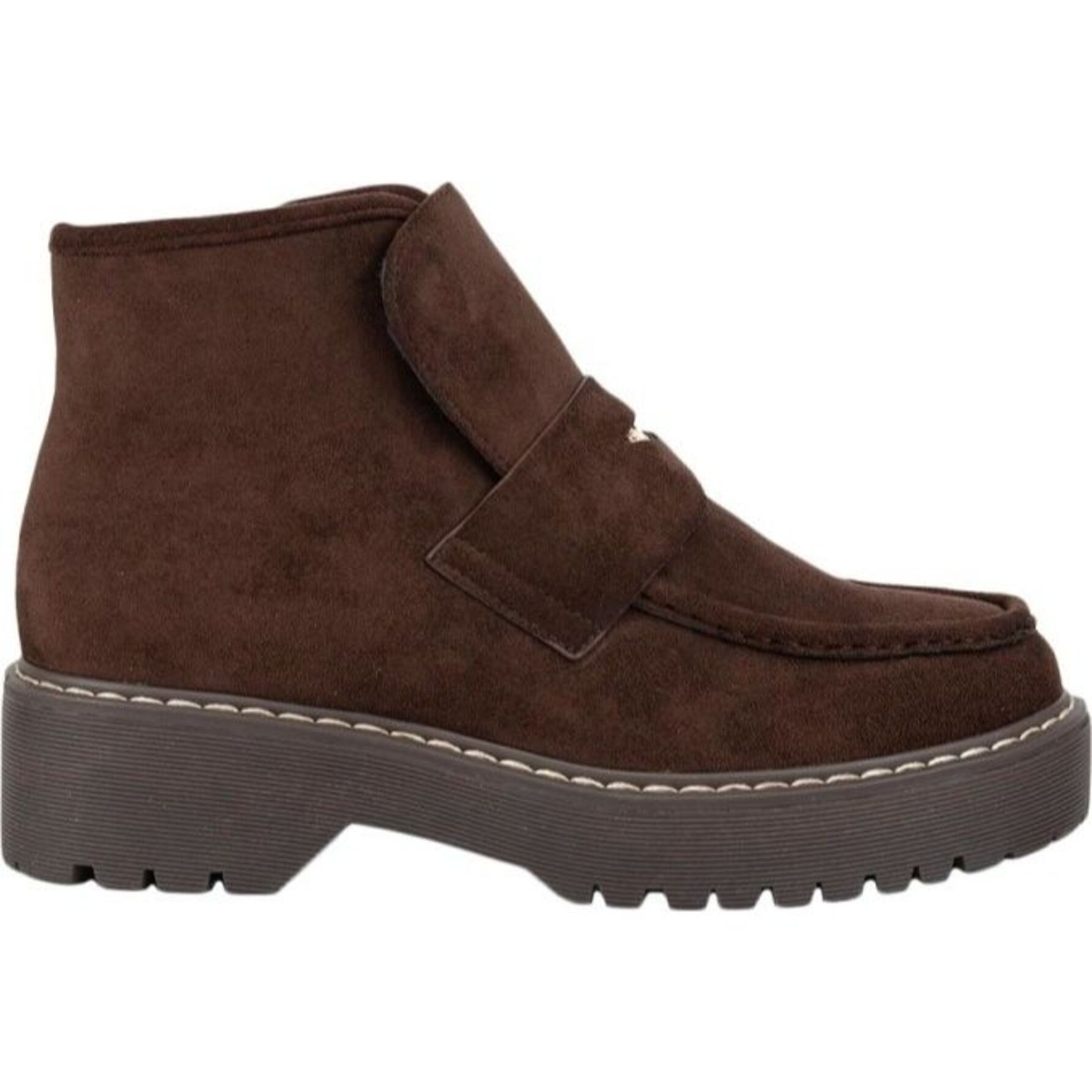 Botas para mujer tipo mocasín, con suela track, acabado napa, marca Vi ...