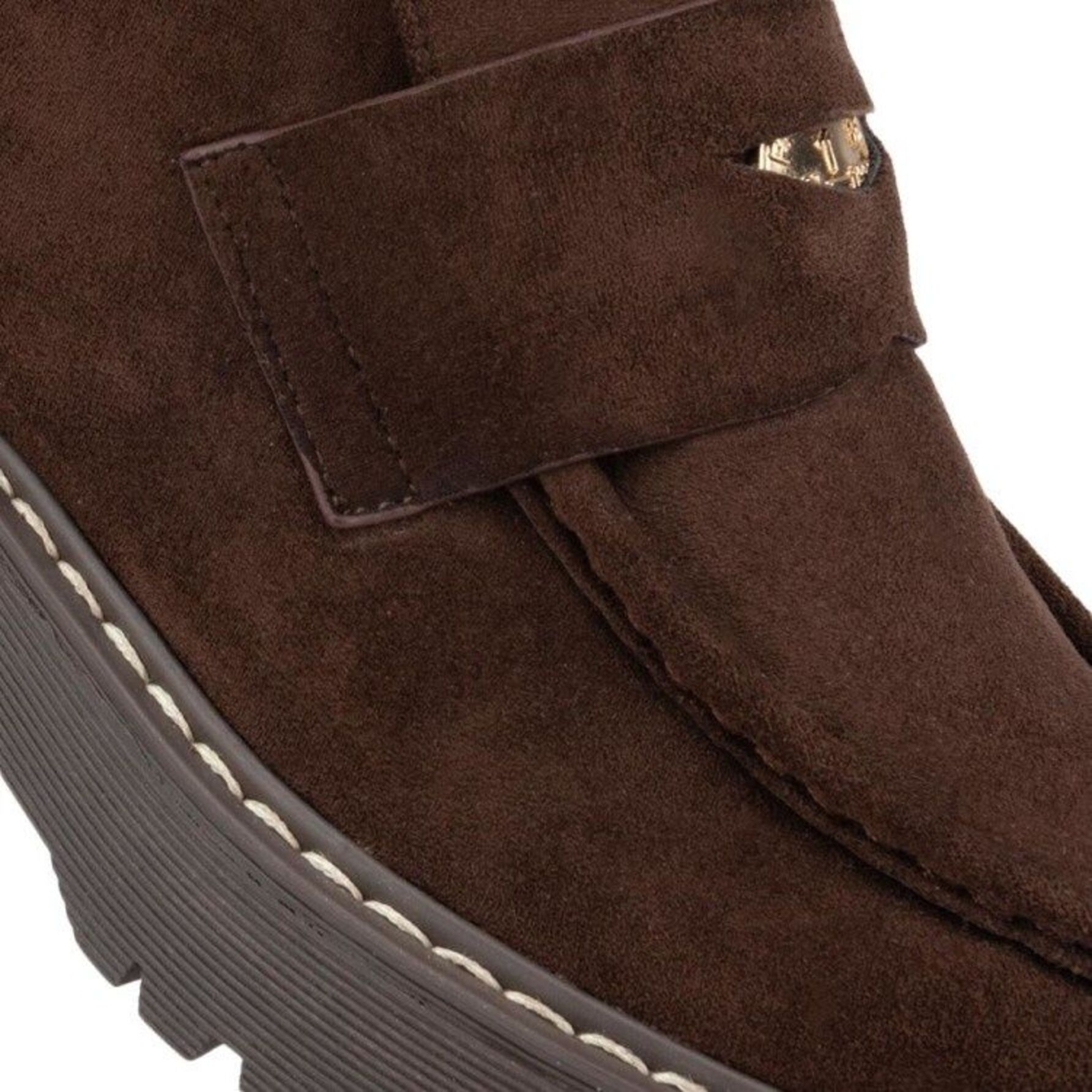 Botas para mujer tipo mocasín, con suela track, acabado napa, marca Vi ...