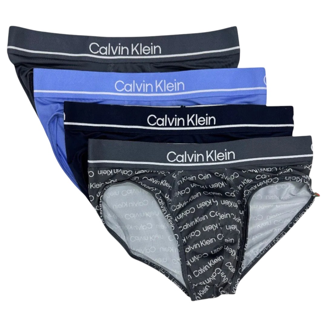 Pack 4 Trusas Calvin Klein Hombre Microfibra Con Monograma – Máximo ...