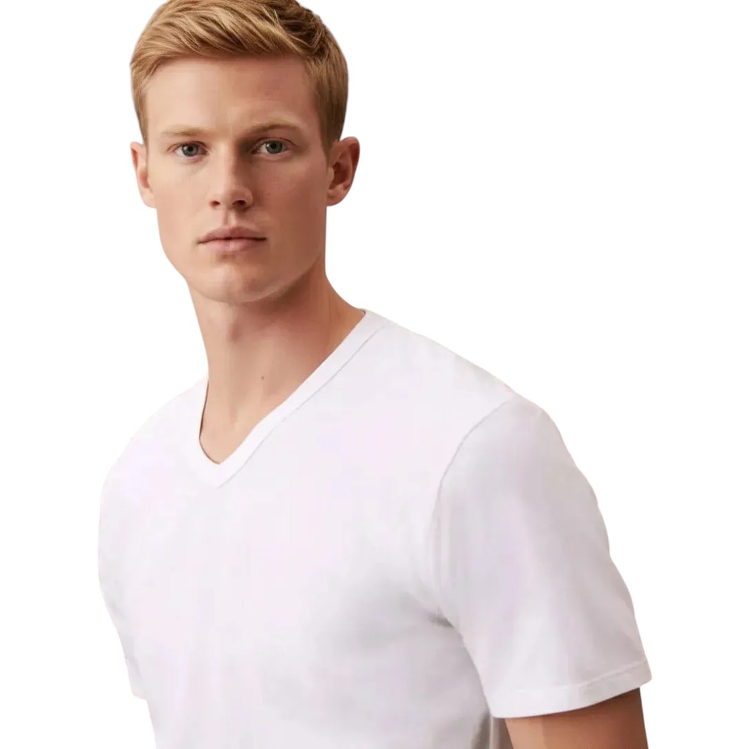 Playera Original Calvin Klein para Hombre – Cuello V, Súper Cómoda y ...