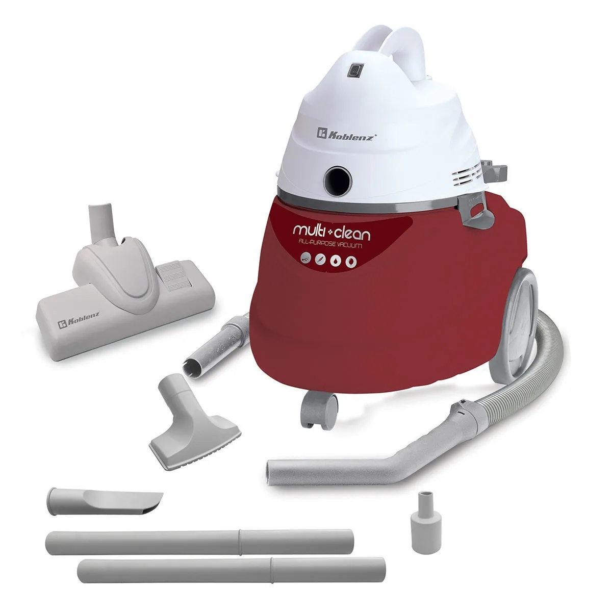 Aspiradora Multiusos 5 Galones Roja con Blanco Modelo PV-5003 K2 N Marca KOBLENZ