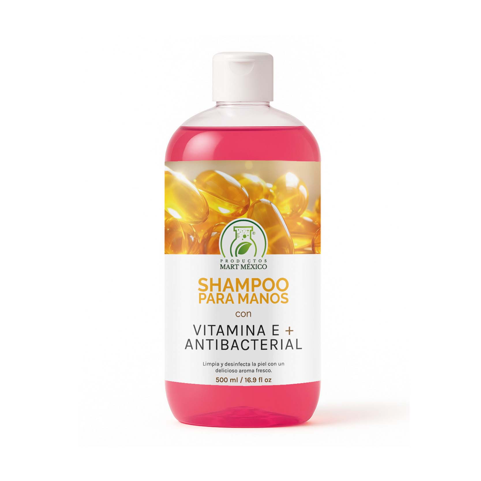 Shampoo Antibacterial Con Vitamina E Corporal Hidrata 500ml