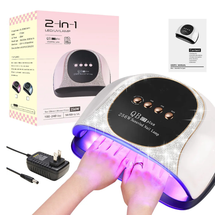 Lámpara Profesional UV LED para Uñas 256W | 57 LEDs | Secado Rápido Gel ...