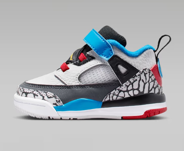 Tenis Jordan Spizike Low SE Gris/azul/negro Bebes Tallas #8 al #16