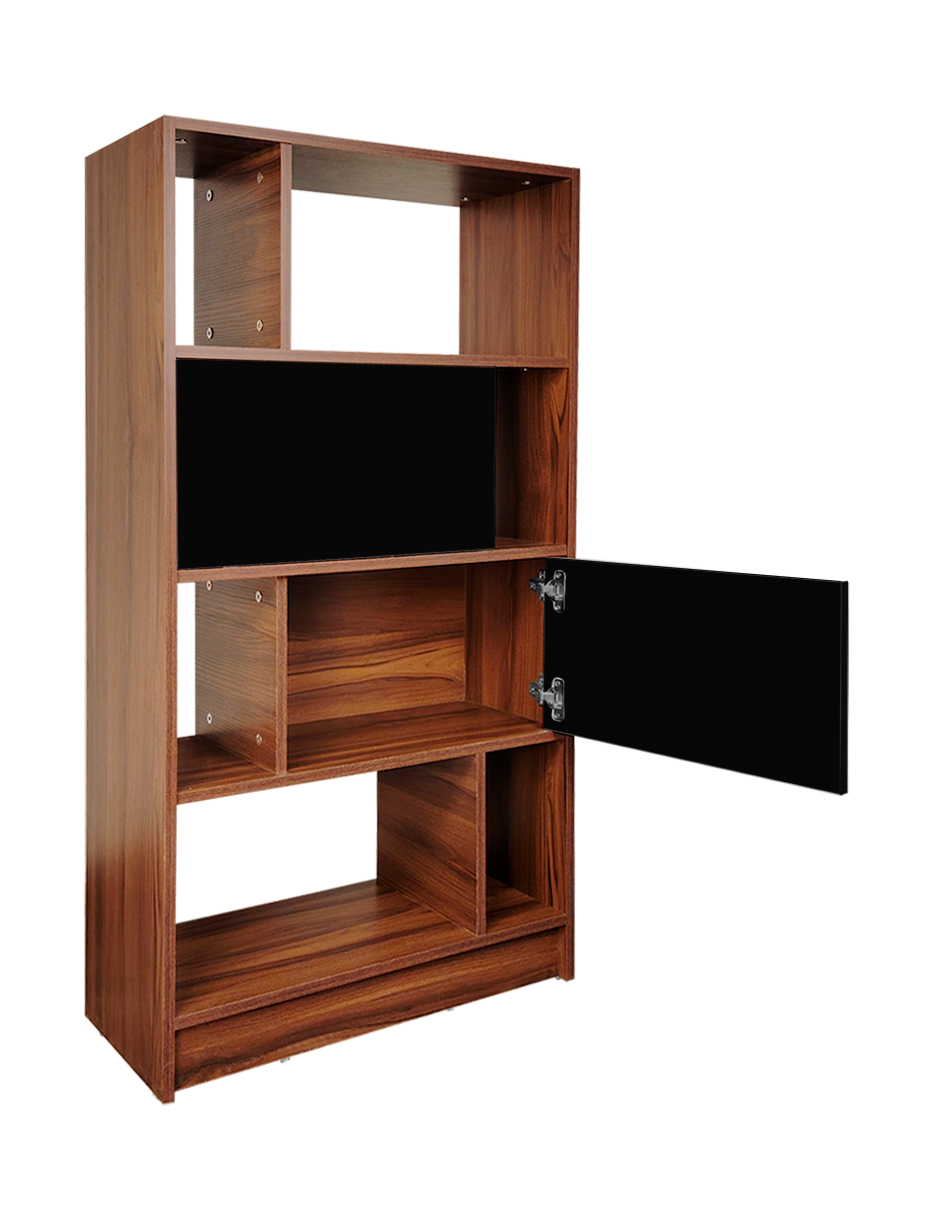 Librero Organizado DEREK Con Puertas Minimalista