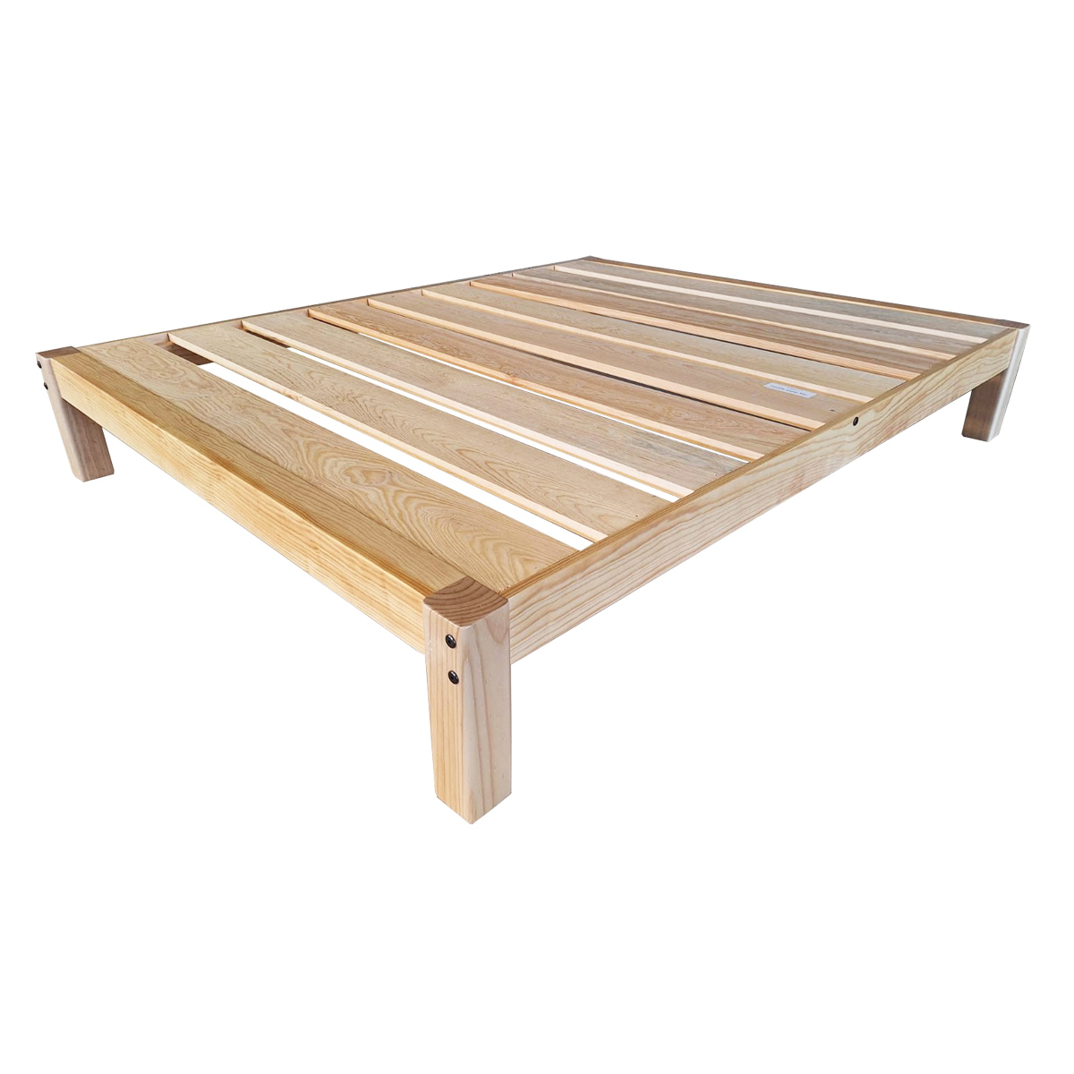 Base De Cama Para Cama Queen Size Tradicional Desarmable Natural Laca ...