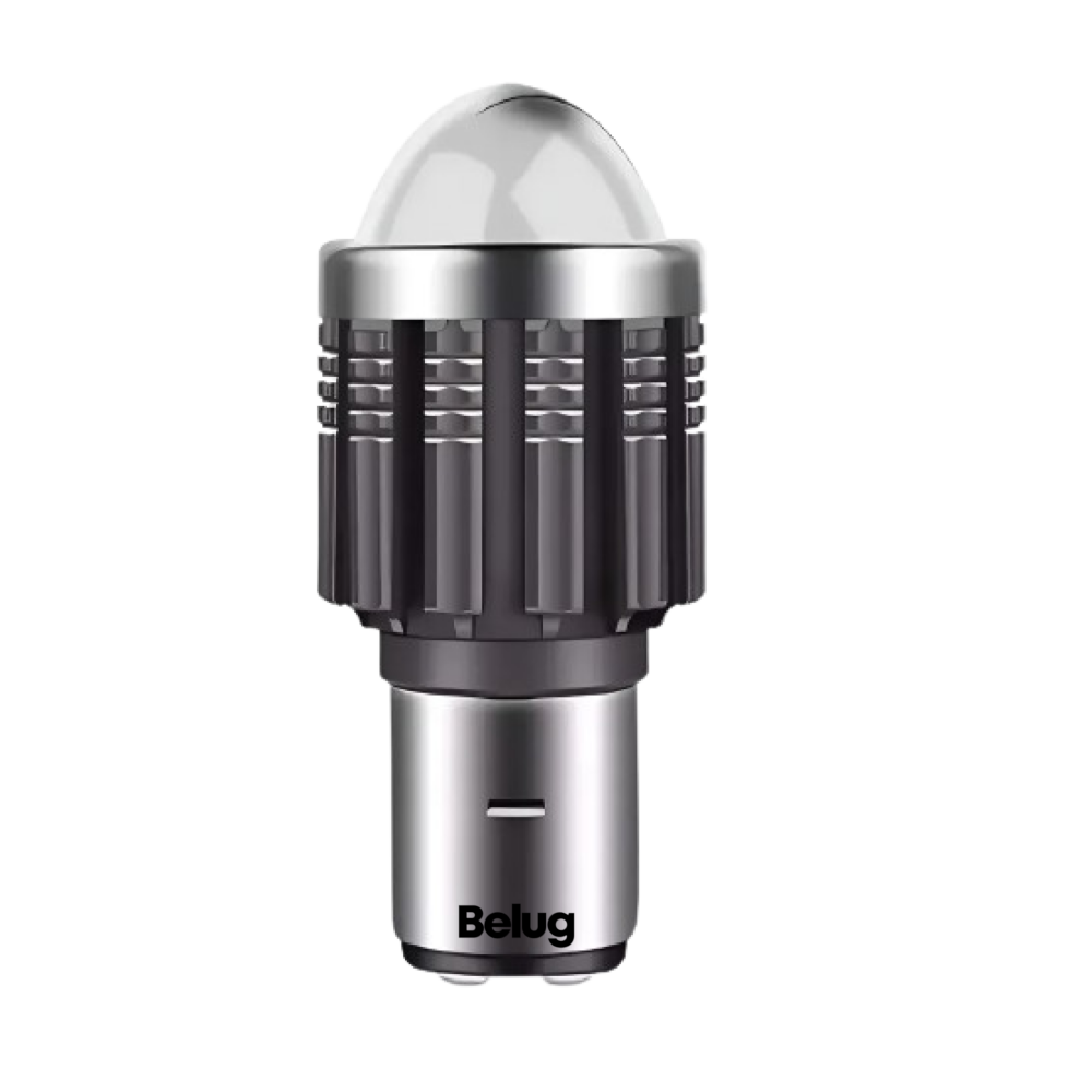 Faro Foco Led Mini Lupa H4 Ba20d H6 Alta Baja Moto 2000lm