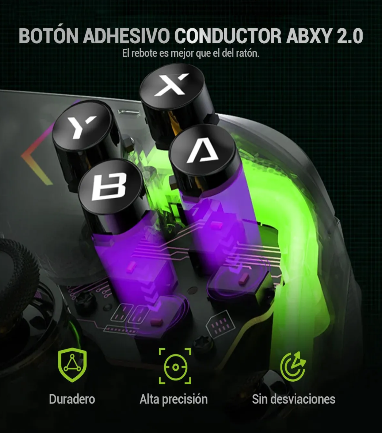 "Control Inalámbrico Gamepad Para Nintendo Switch Joystick celeste blanco